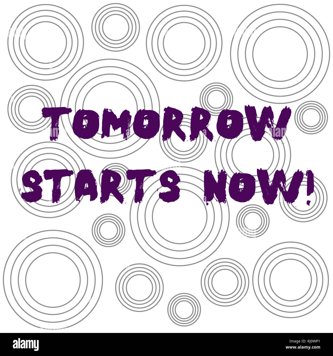 Word writing text Tomorrow Starts Now. Business concept for get going ...