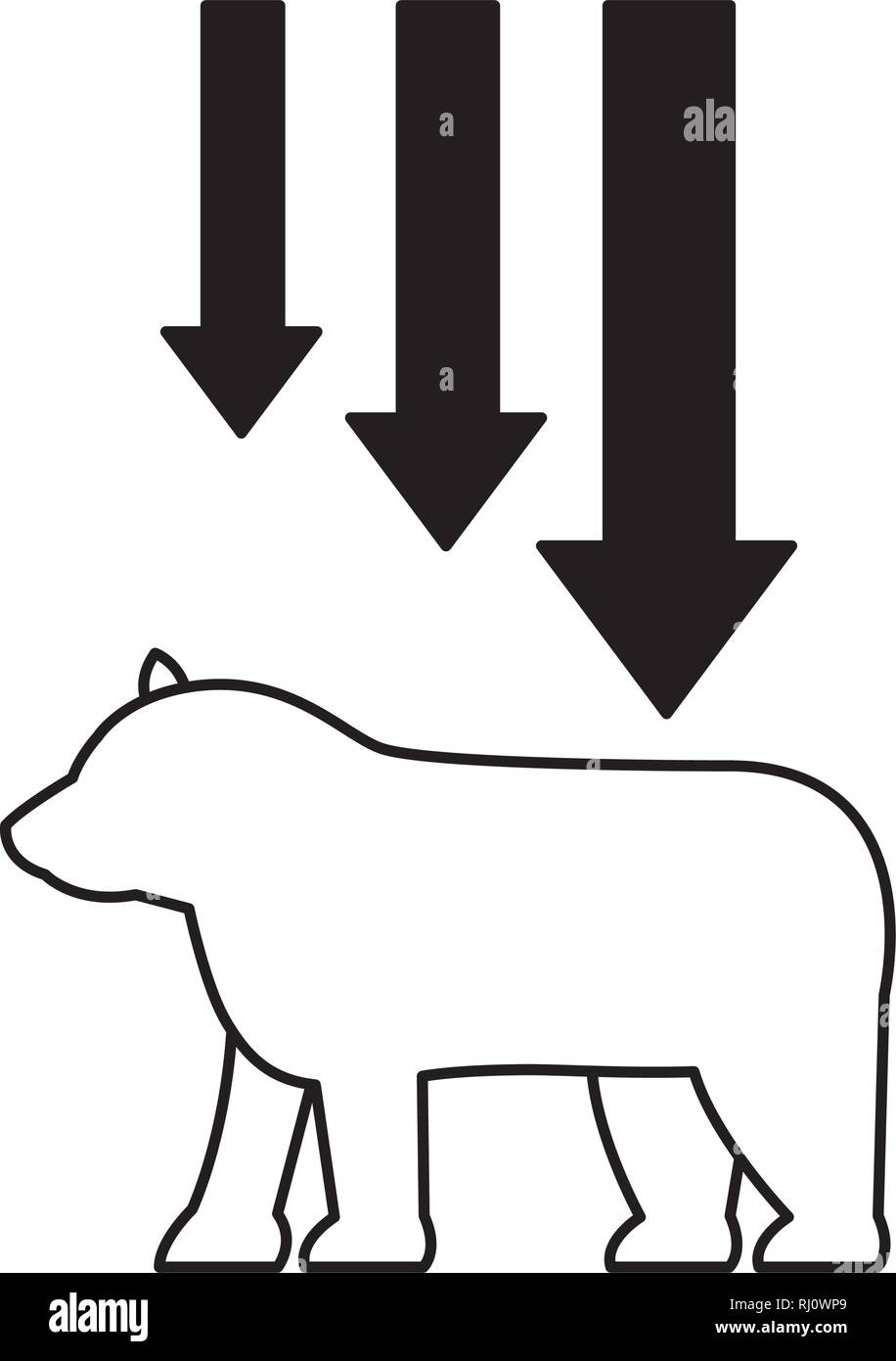 Downtrend Stock Vector Images - Alamy