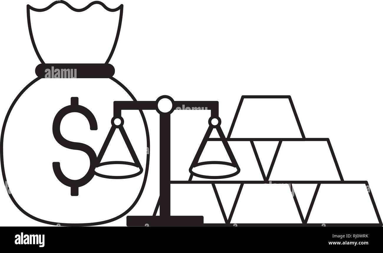 Gold dollar sign bars Stock Vector Images - Alamy