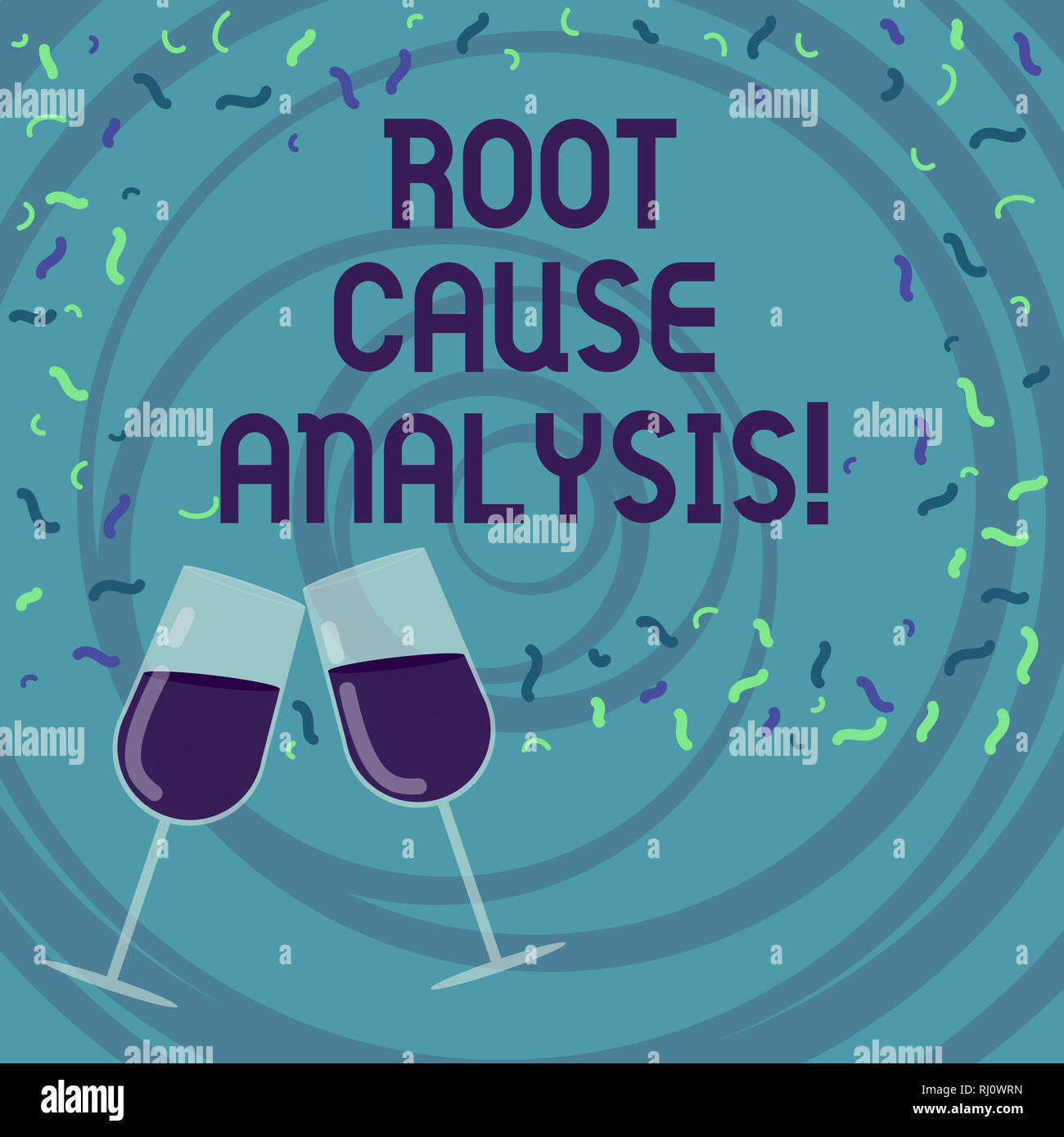 Handwriting text writing Root Cause Analysis. Concept meaning method of ...