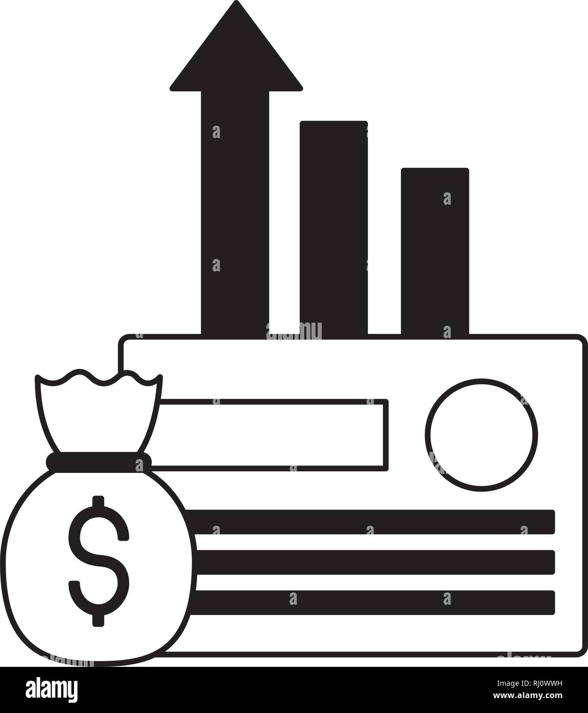 bank credit card money bag chart Stock Vector Image & Art - Alamy
