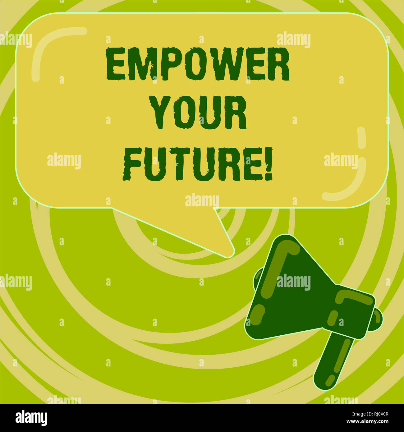 Handwriting text Empower Your Future. Concept meaning career ...