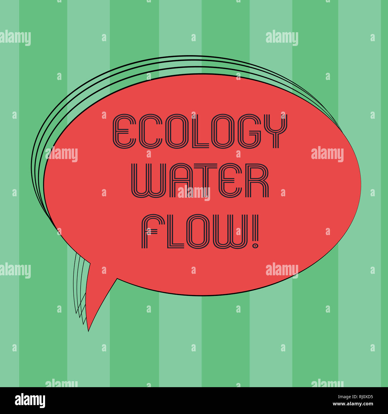 Text sign showing Ecology Water Flow. Conceptual photo system for ...