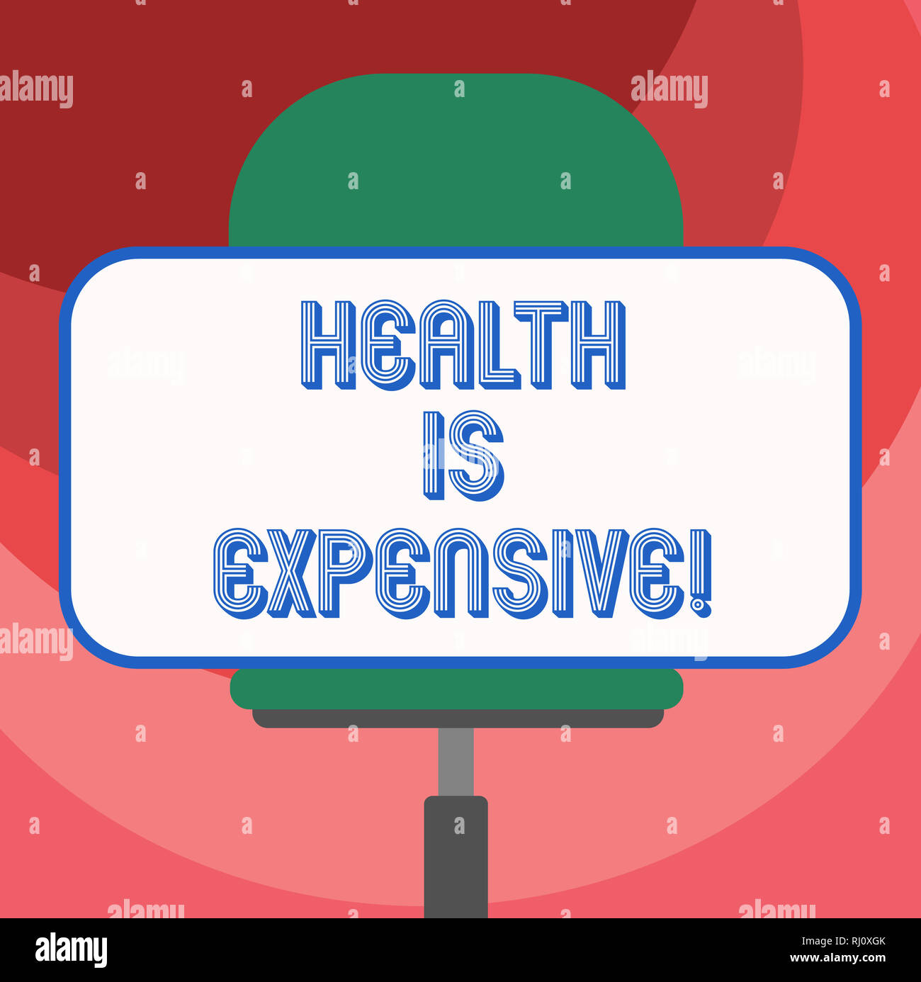 Text sign showing Health Is Expensive. Conceptual photo take care body ...