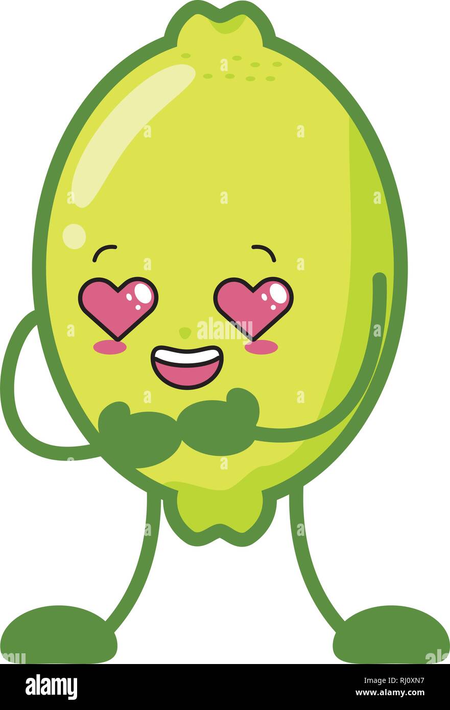 kawaii lemon cartoon character Stock Vector Image & Art - Alamy
