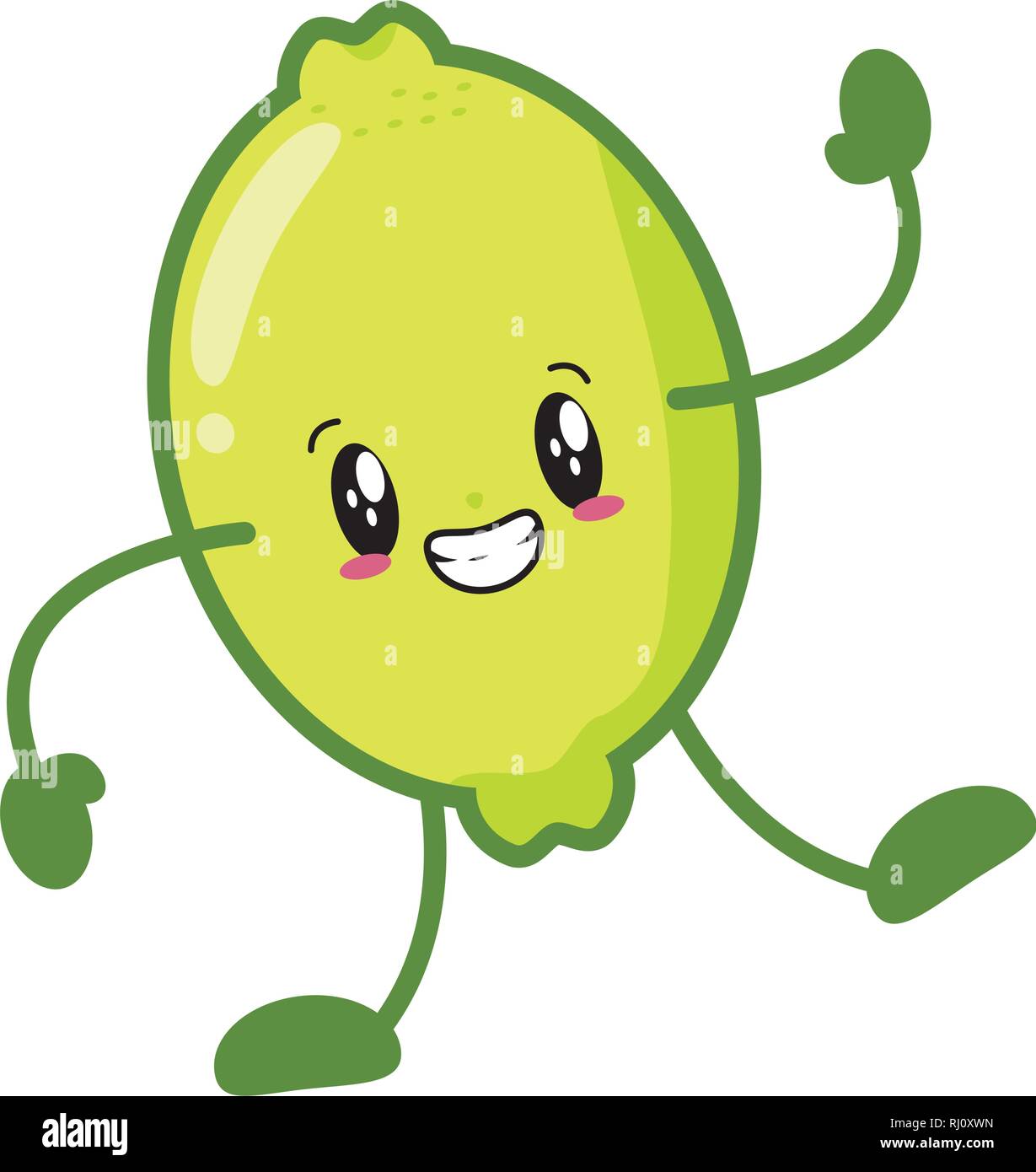 kawaii lemon cartoon character Stock Vector Image & Art - Alamy