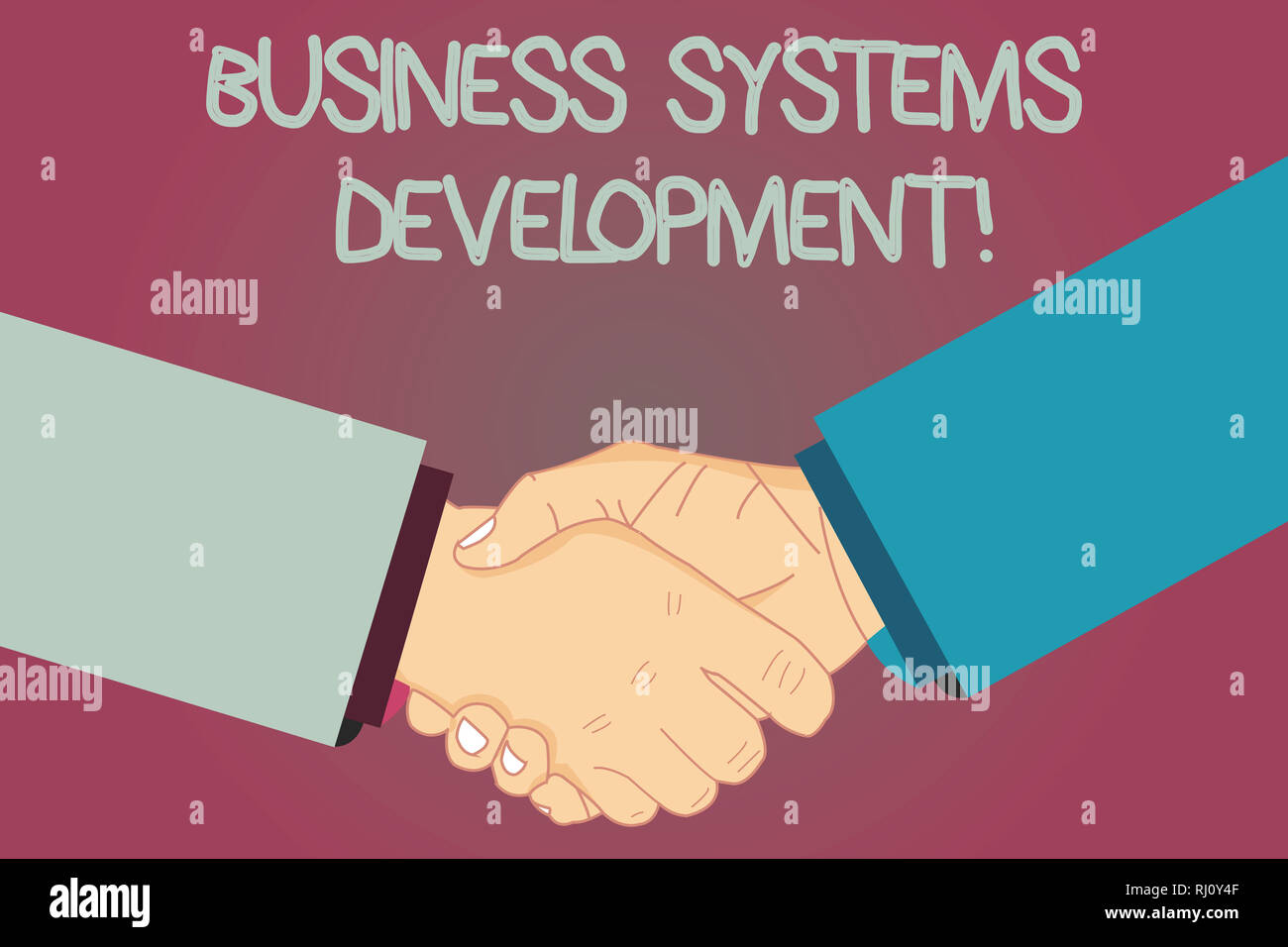 Conceptual hand writing showing Business Systems Development. Business ...