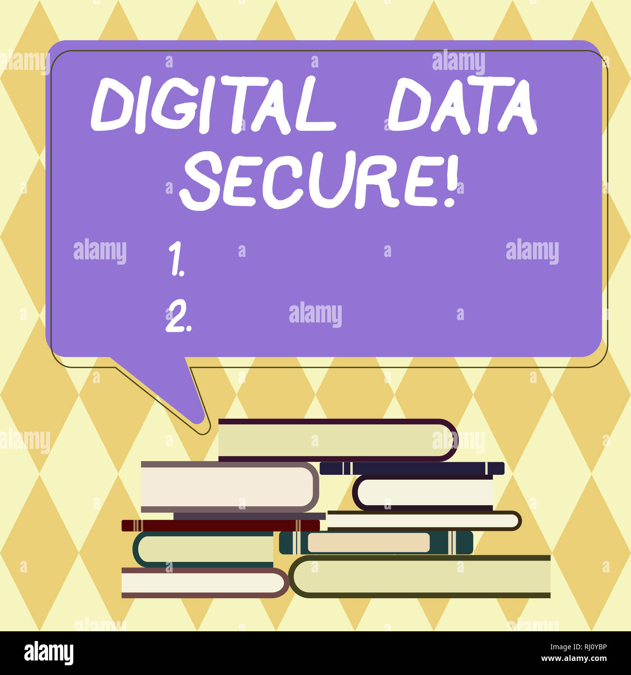 Text sign showing Digital Data Secure. Conceptual photo prevent ...