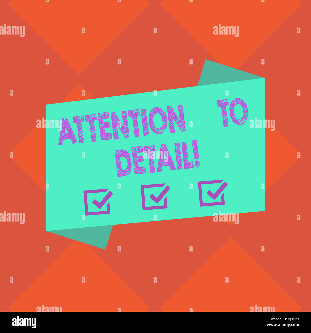 Handwriting text Attention To Detail. Concept meaning ability to ...