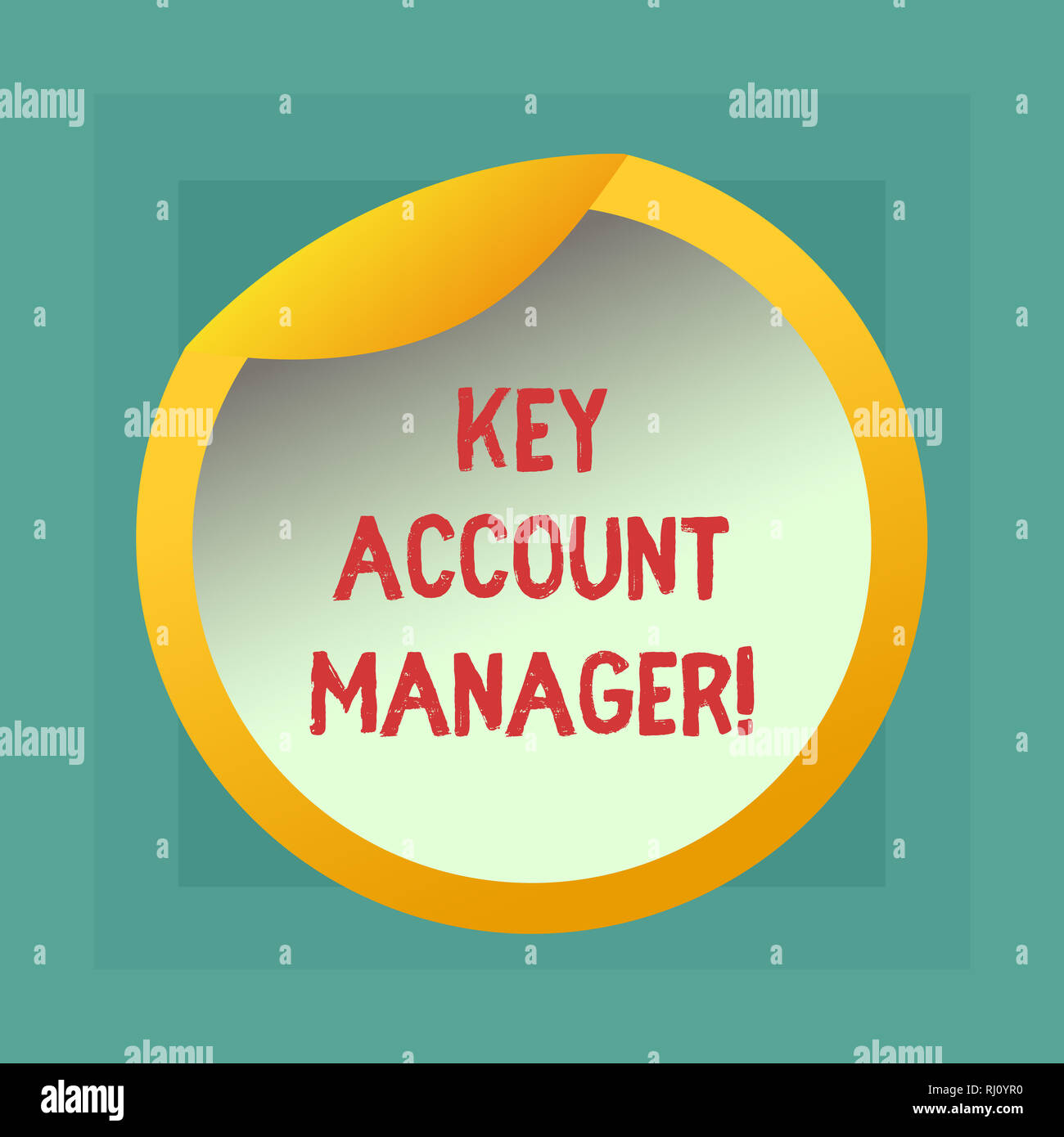 Conceptual hand writing showing Key Account Manager. Business photo ...