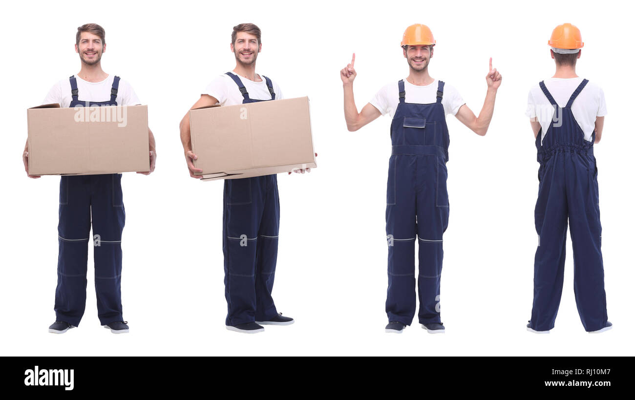 Full length friendly handyman hi-res stock photography and images - Alamy