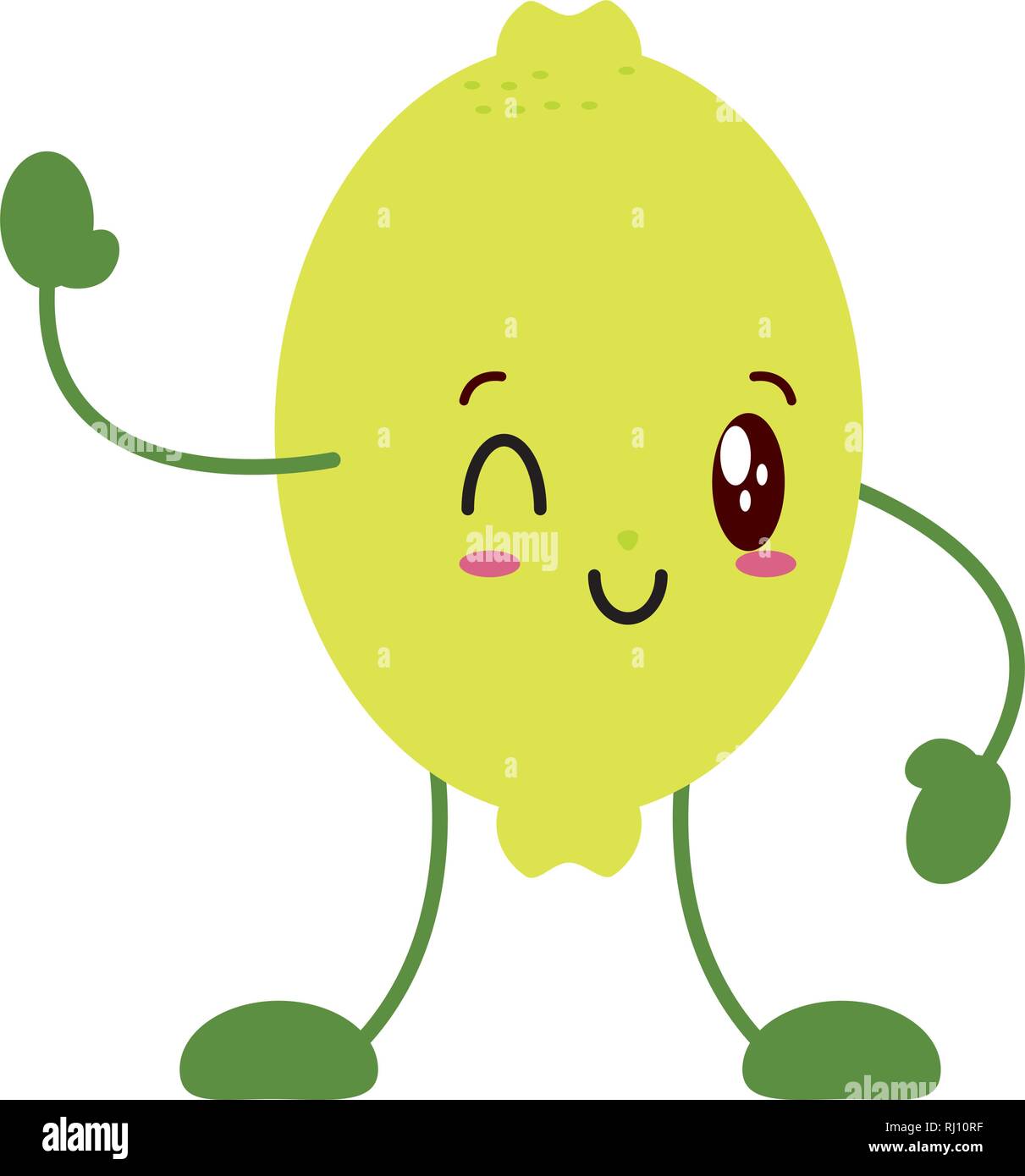 kawaii lemon cartoon character Stock Vector Image & Art - Alamy