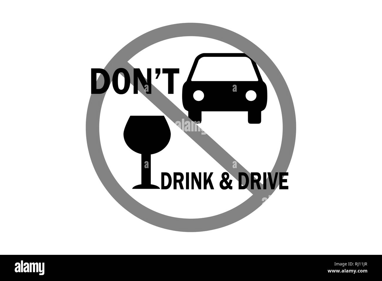 No Drinking And Driving Symbol