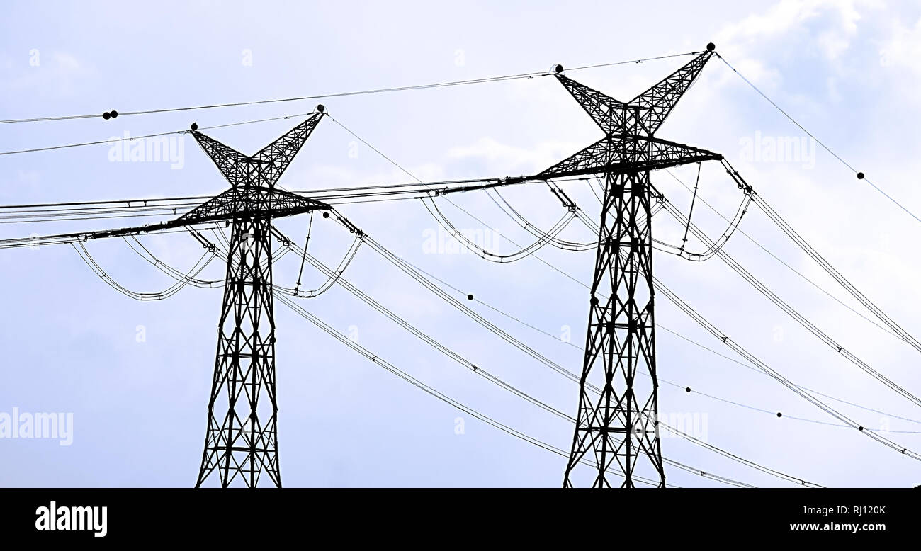 Electricity, Israel. Israeli Power lines. Electricity transmissions ...