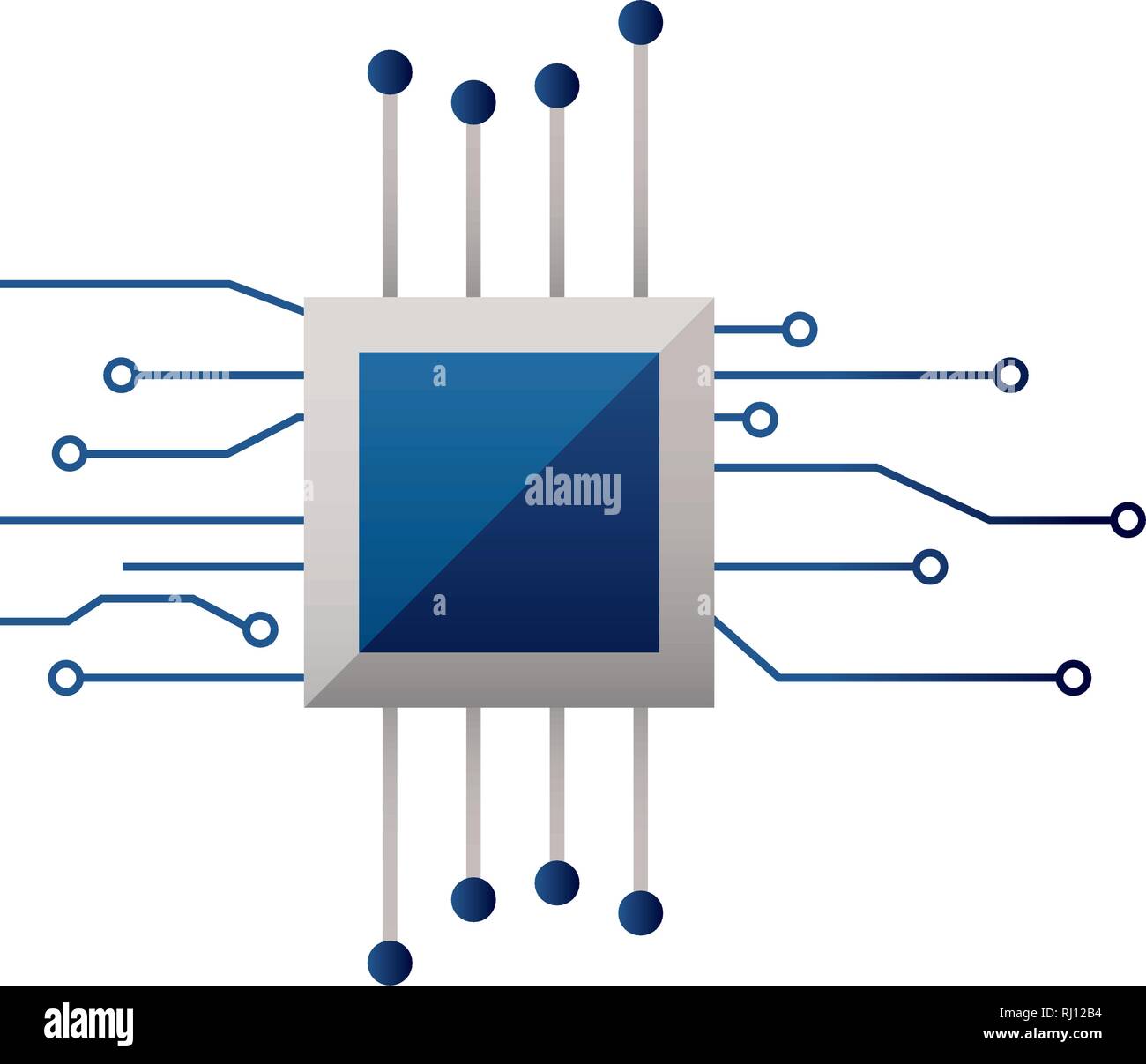 motherboard processor digital Stock Vector Image & Art - Alamy