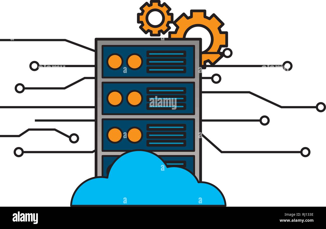 Inside of computer cpu Stock Vector Images - Alamy