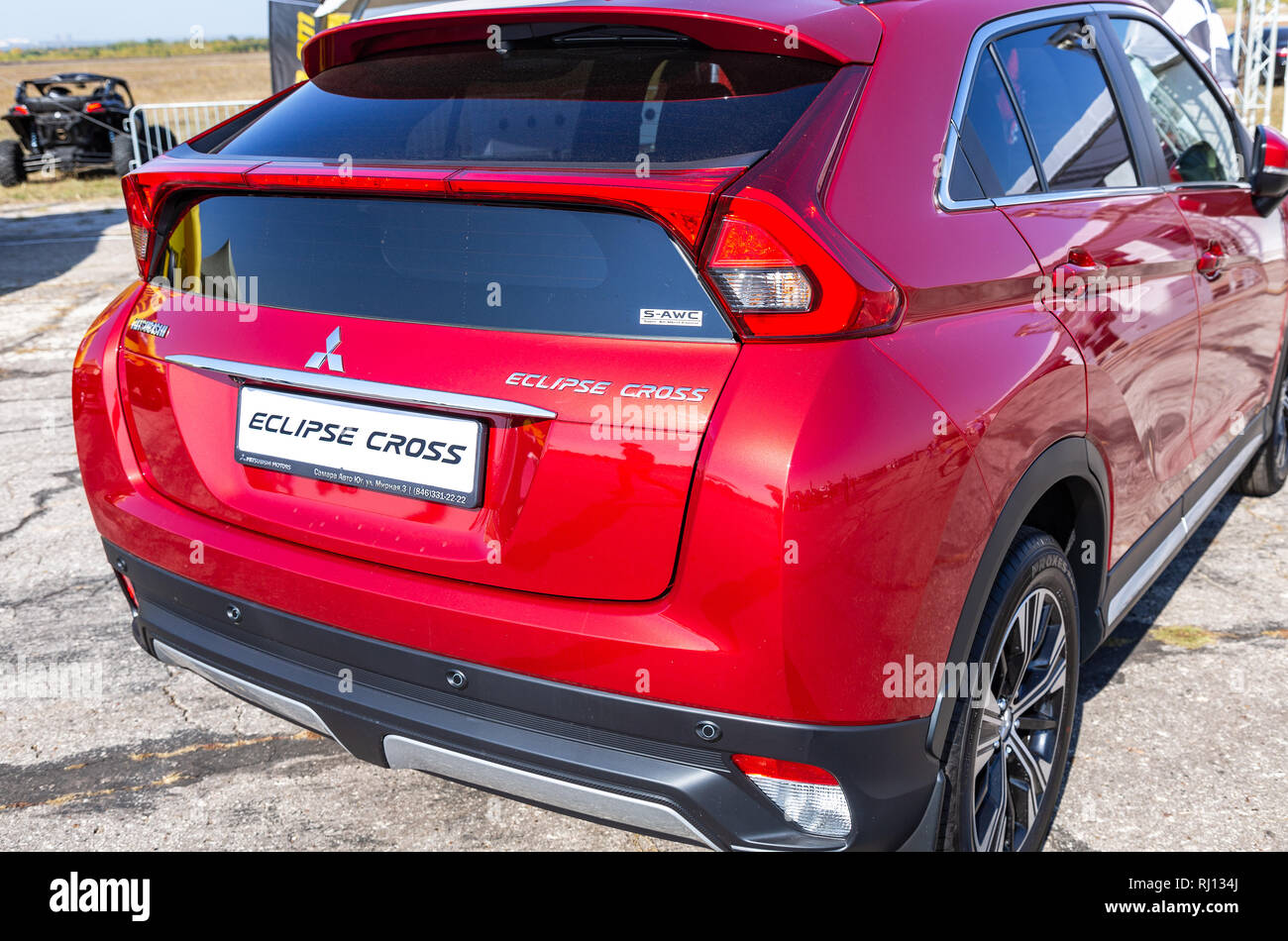 Red Eclipse Car Backside