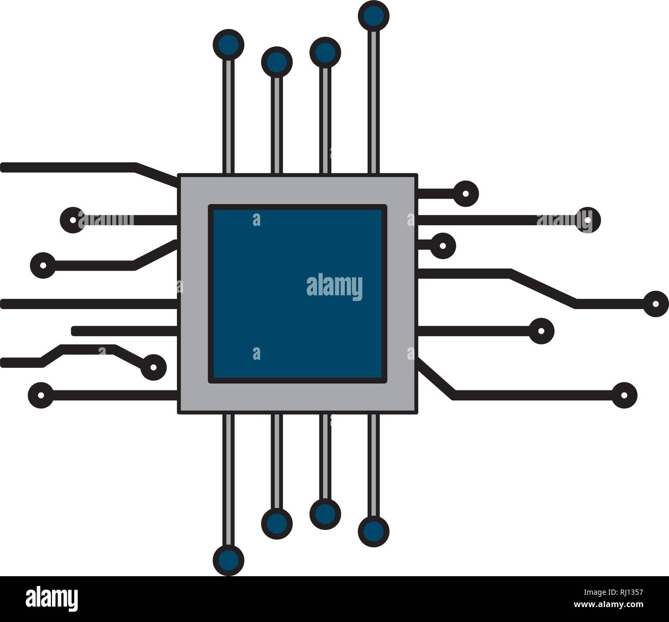 motherboard processor digital Stock Vector Image & Art - Alamy
