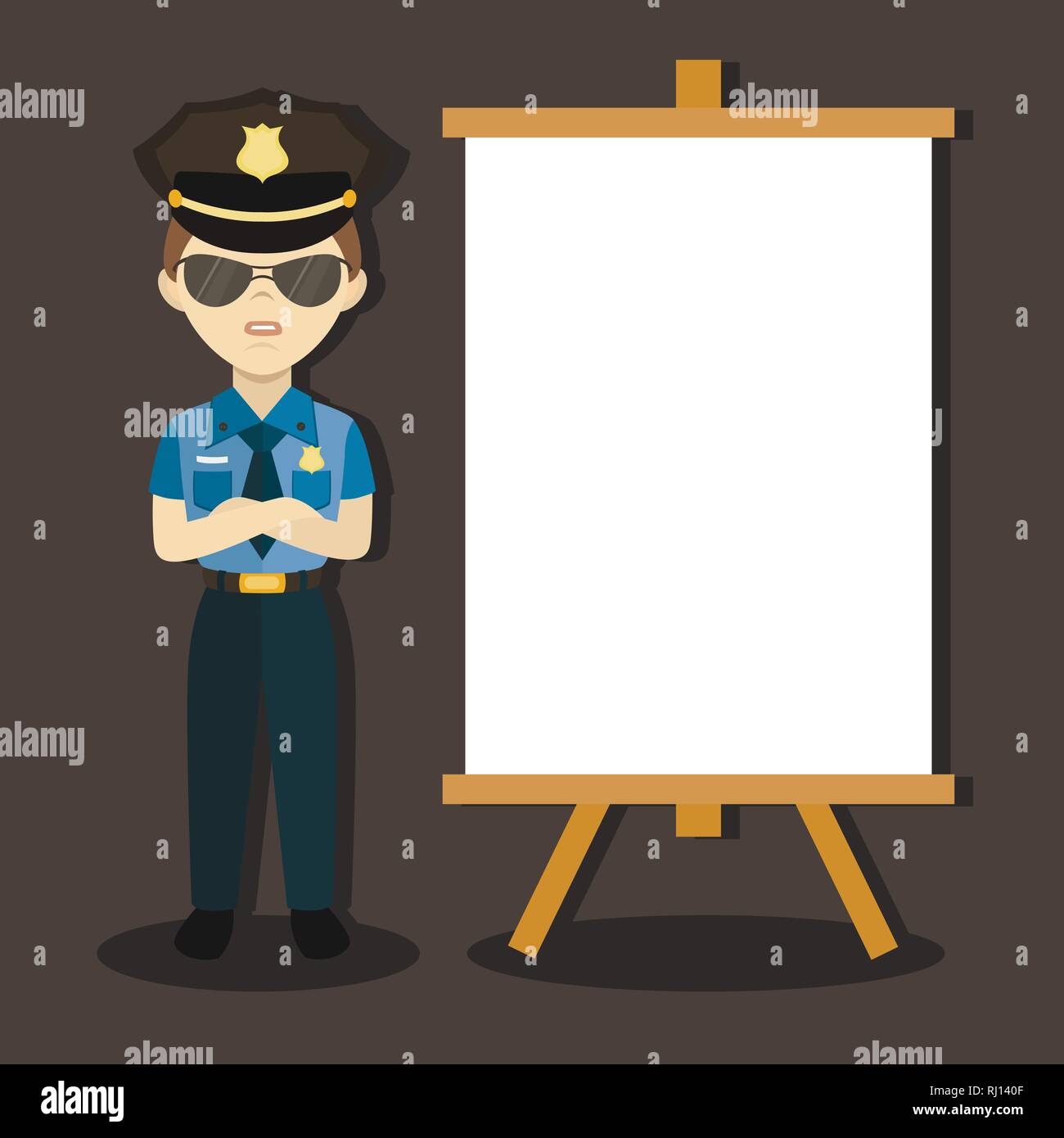 Police truncheon character hi-res stock photography and images - Alamy