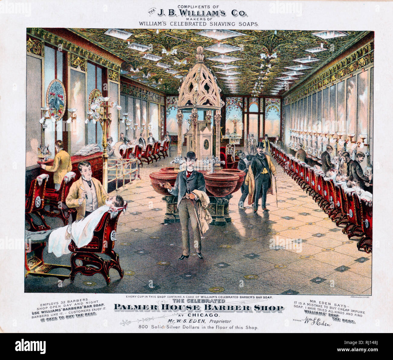 Vintage barbershop 1800s hi-res stock photography and images - Alamy