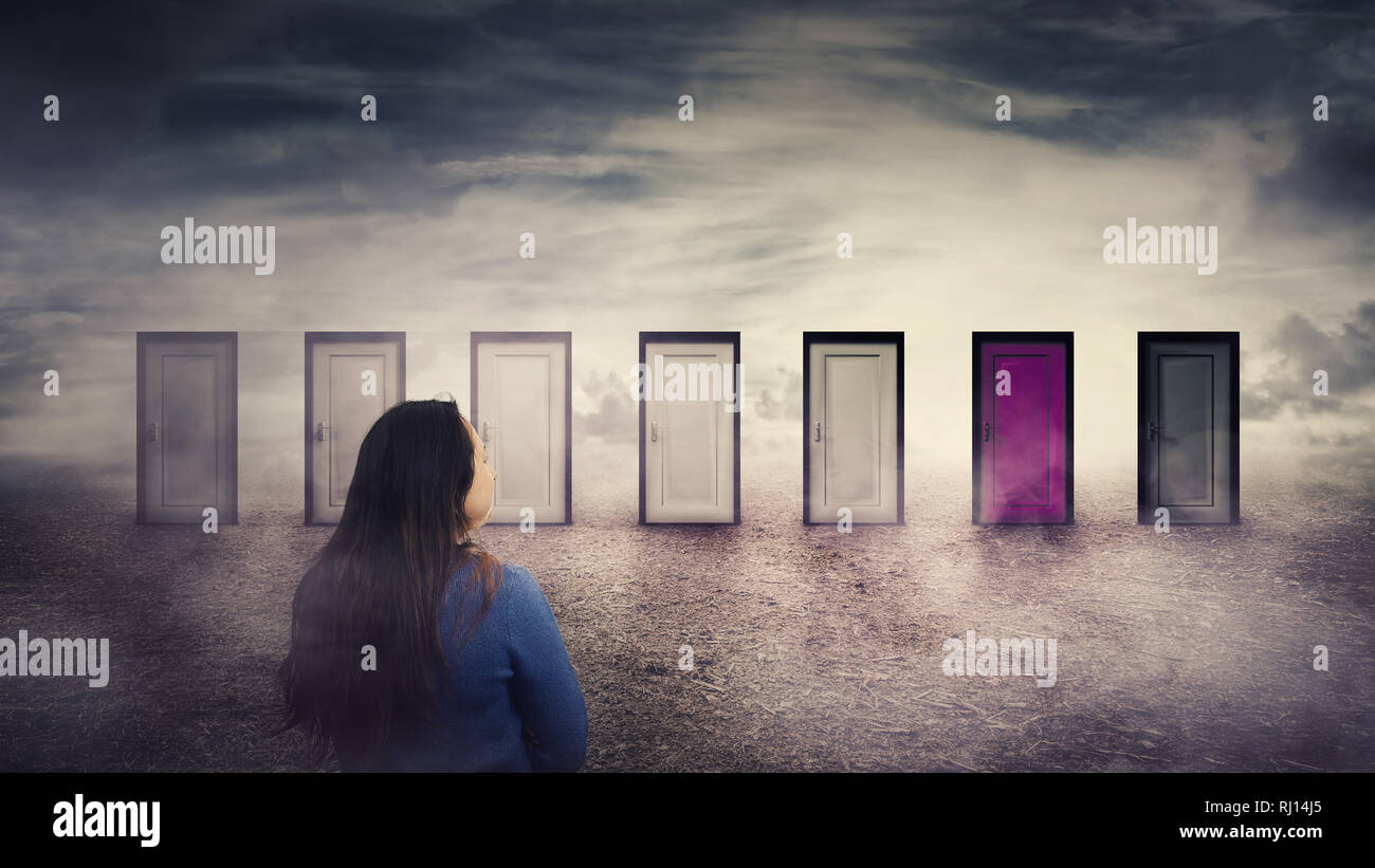 Multiple choice doors hi-res stock photography and images - Alamy