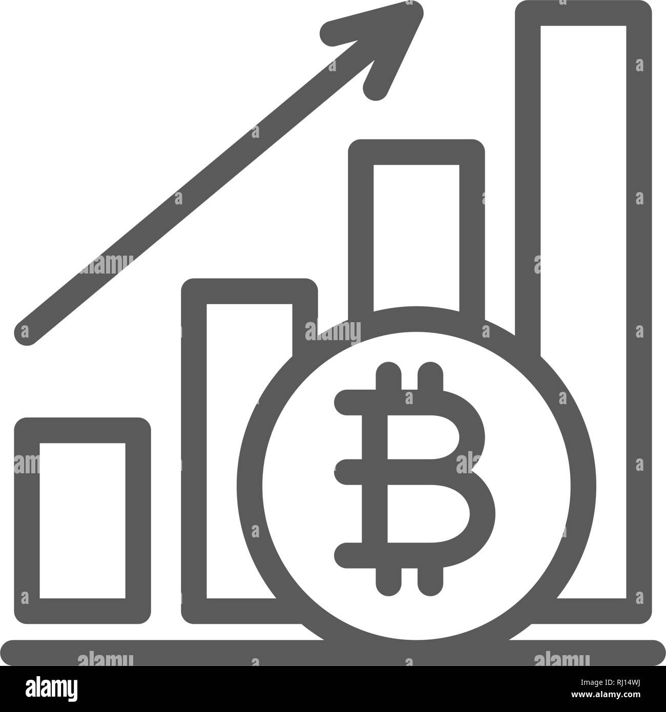 Cryptocurrency chart Black and White Stock Photos & Images - Alamy
