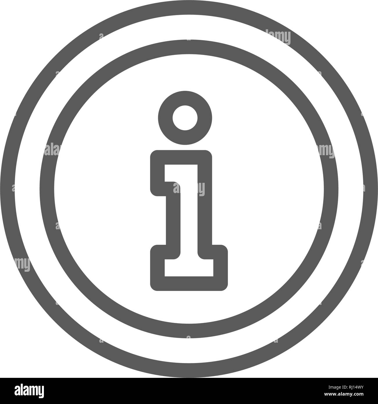 Information service, help sign line icon Stock Vector Image & Art - Alamy