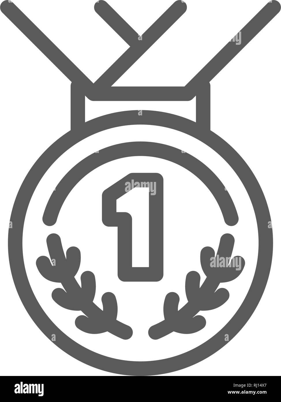 Medal with red ribbon Black and White Stock Photos & Images - Alamy