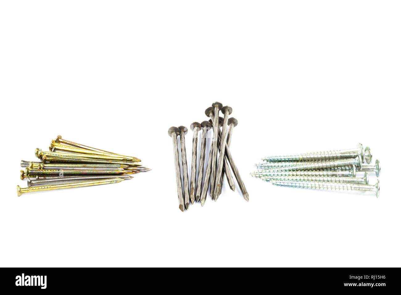 Wood screws for carpenters Stock Photo - Alamy