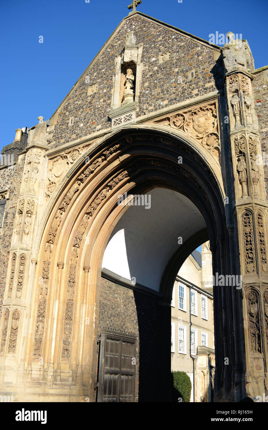 Erpingham Gate, Norwich Cathedral, Norfolk, England Stock Photo - Alamy