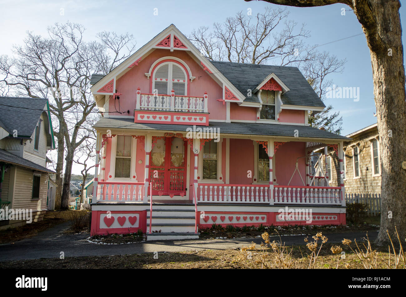 Carpenter gothic style architecture hi-res stock photography and images ...