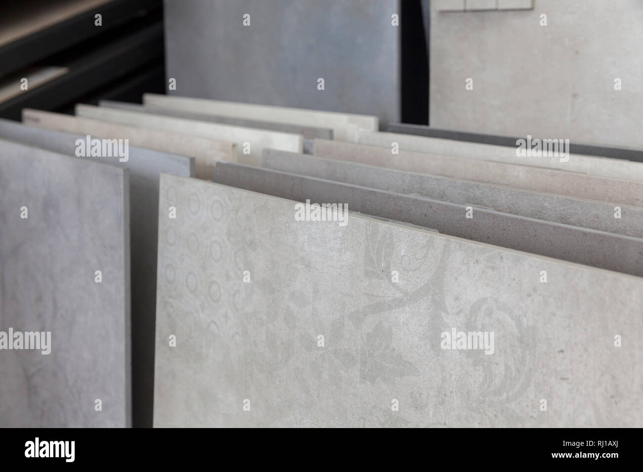 ceramic tiles samples background, close up Stock Photo - Alamy