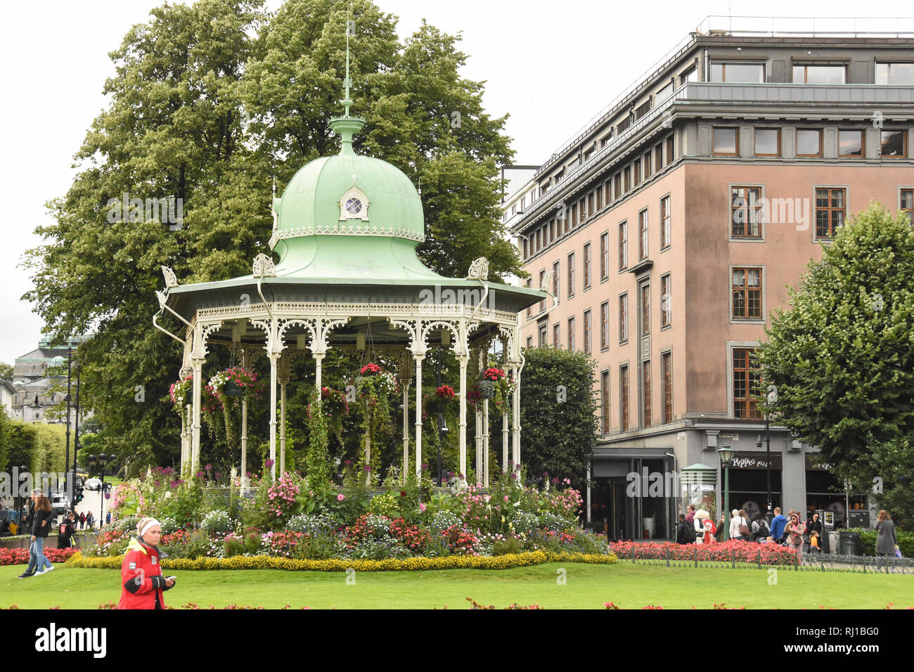 Music pavilion Bergen, Norway Stock Photo - Alamy