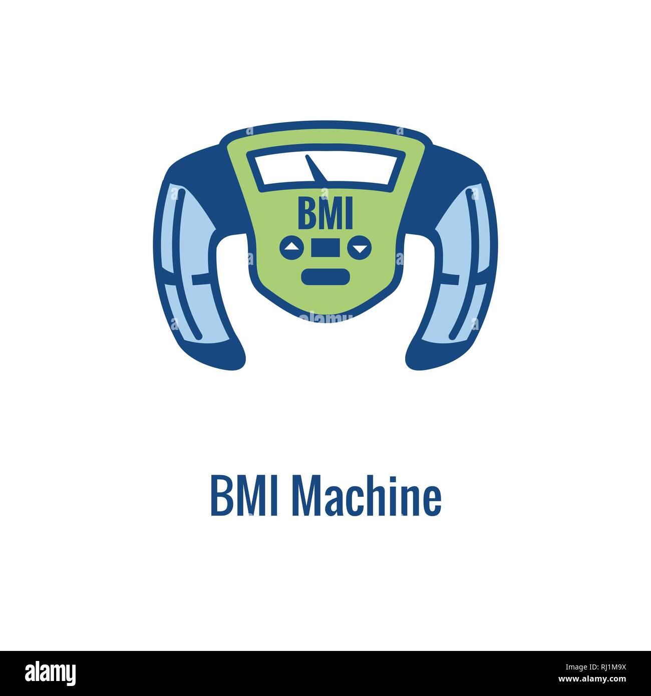 BMI / Body Mass Index Icon w image portraying weight balance Stock ...