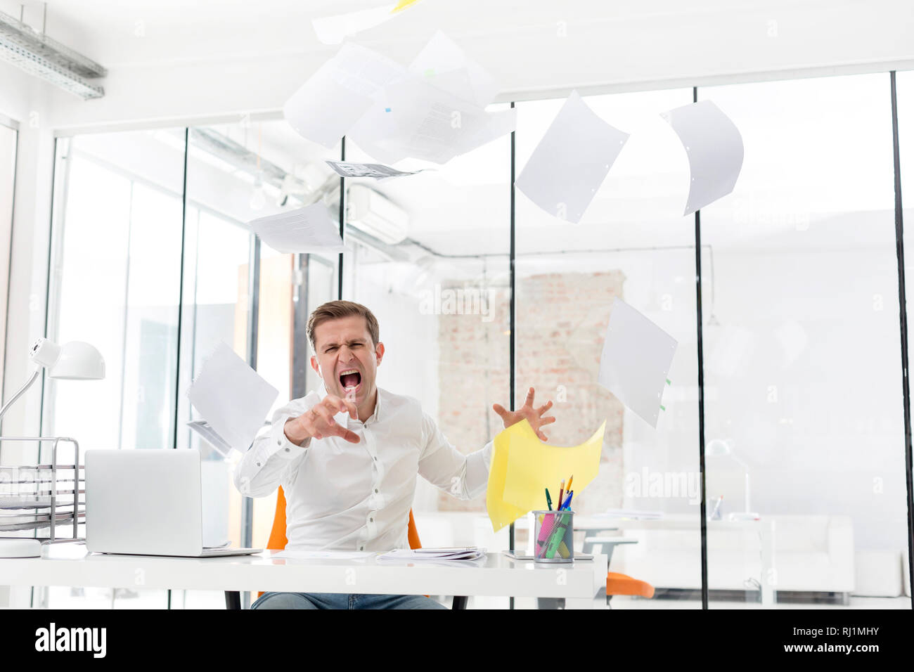 Throwing documents hi-res stock photography and images - Alamy