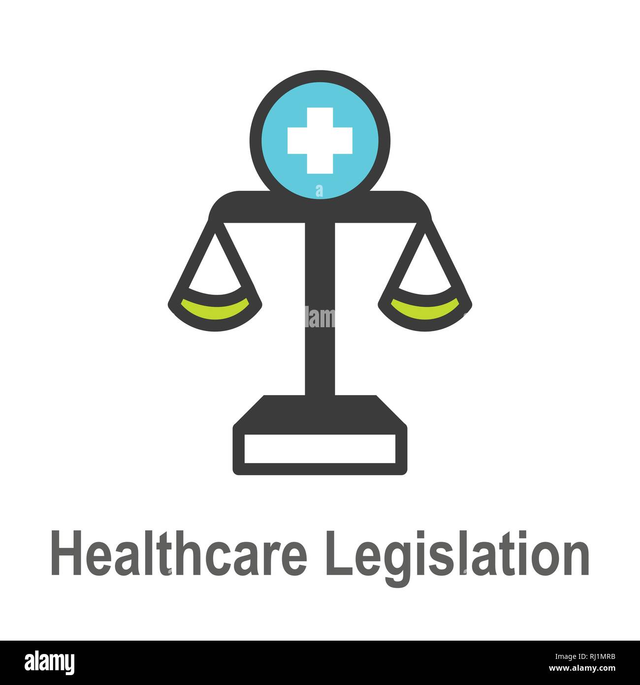 Health Laws and Legal icon set | various aspects of the legal system ...
