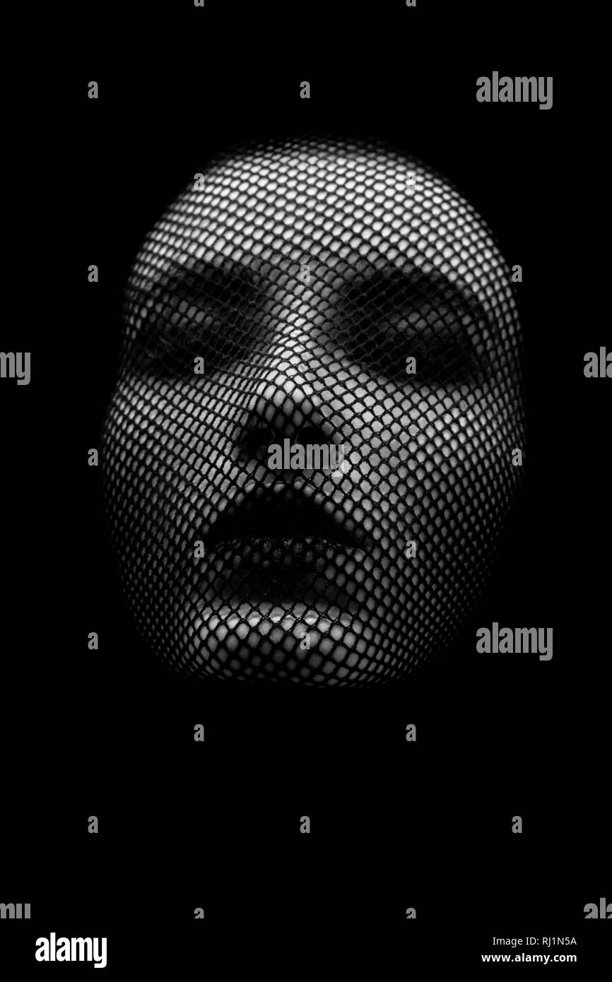 Stocking mask woman Black and White Stock Photos & Images - Alamy