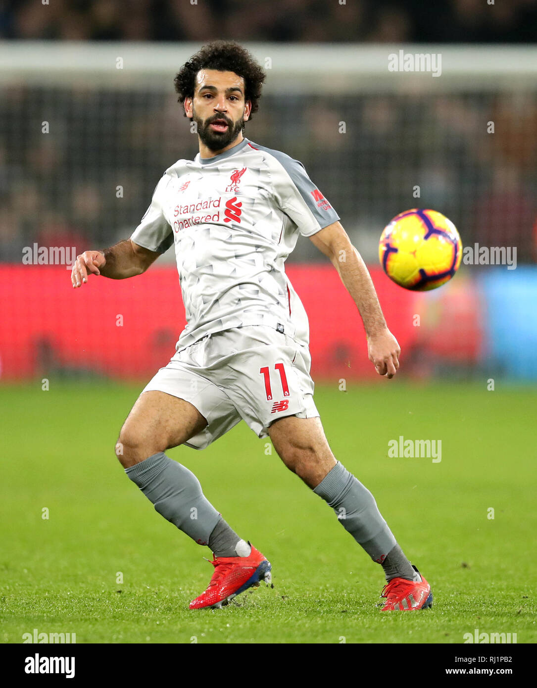 Liverpool's Mohamed Salah during the Premier League match at the London ...
