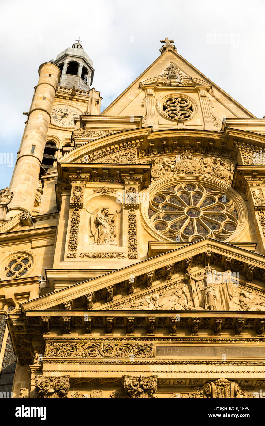 Basilica of St. Severin in Paris, France Stock Photo - Alamy