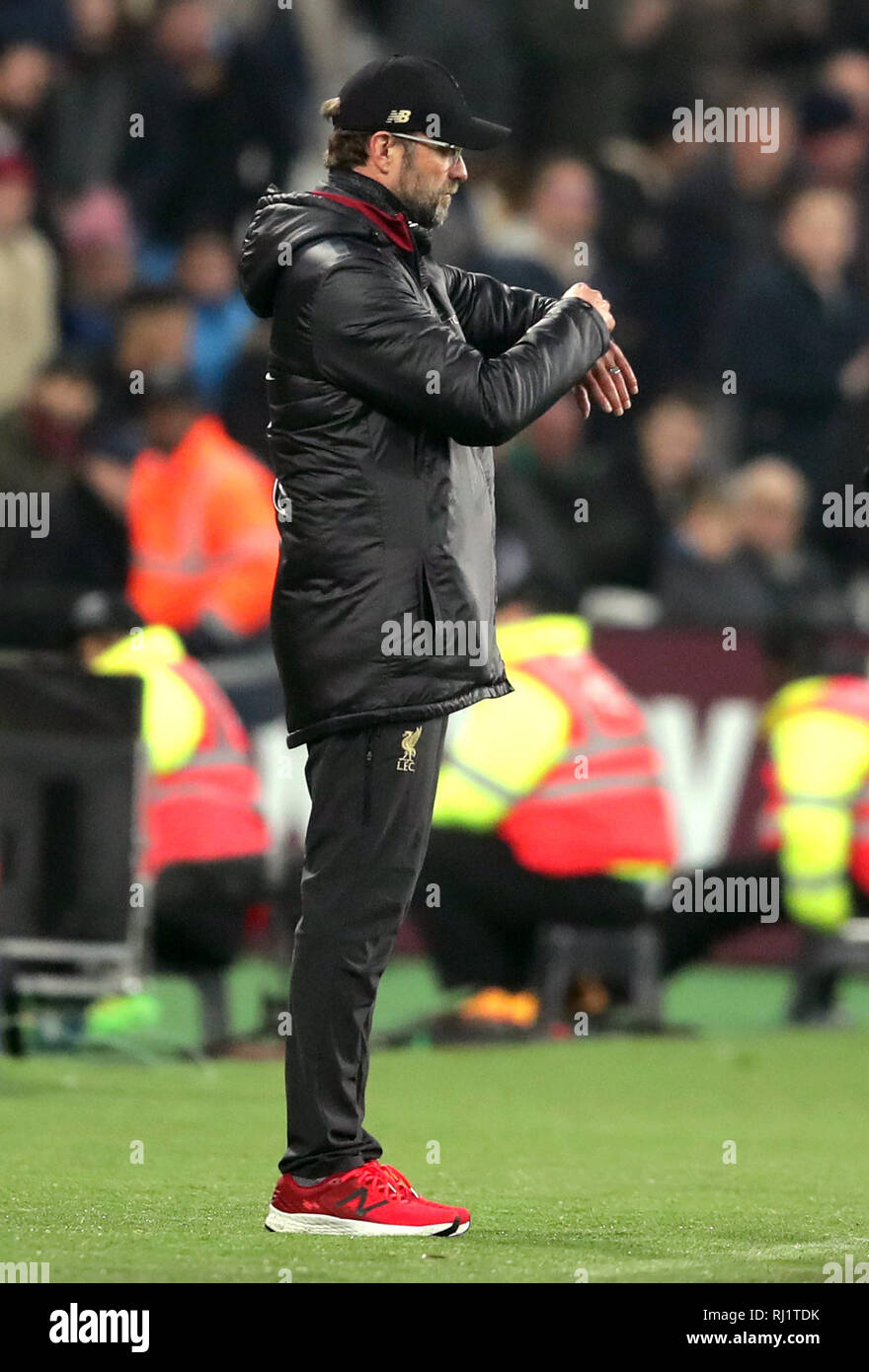 Liverpool manager Jurgen Klopp during the Premier League match at the ...