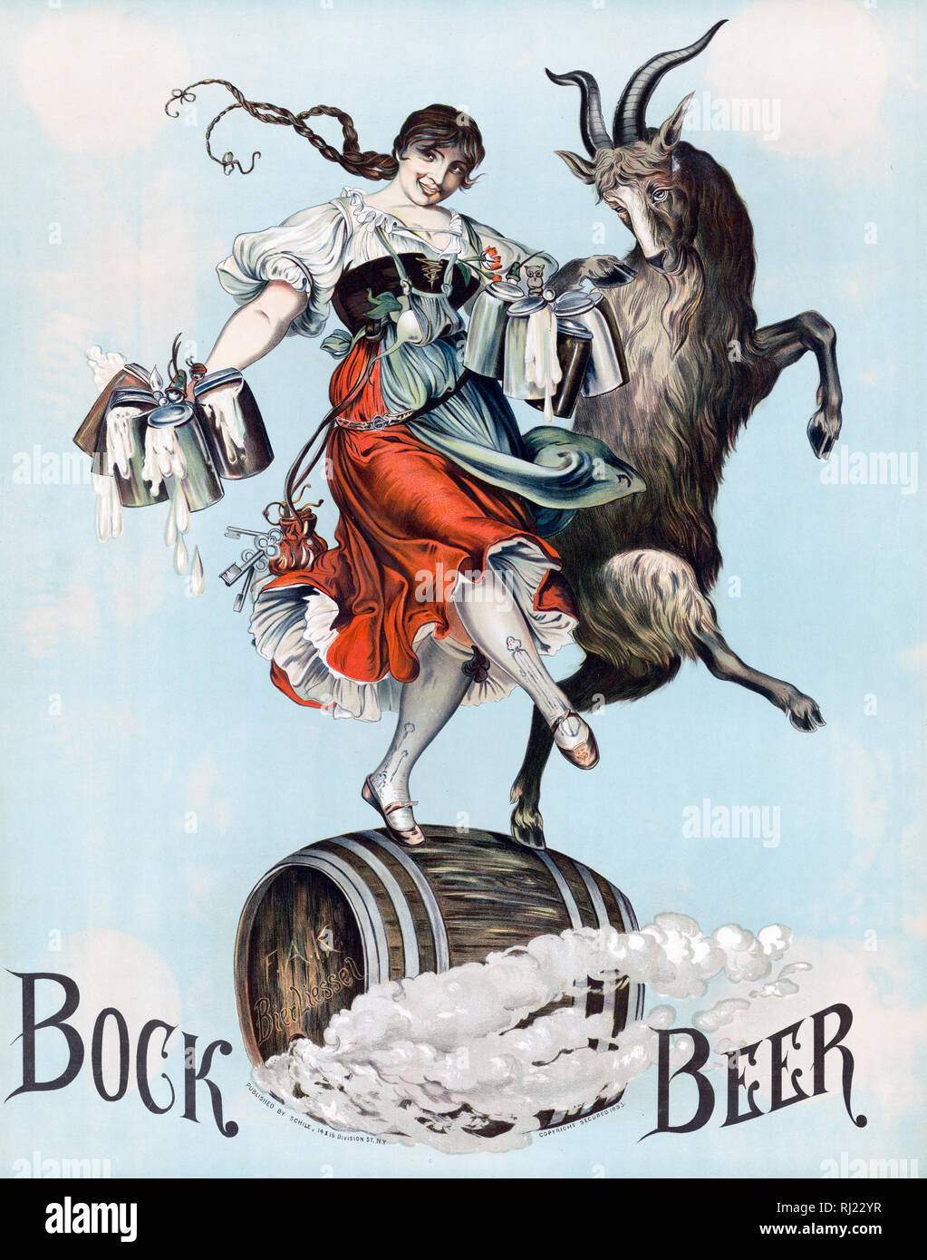 Bock goat drawing hi-res stock photography and images - Alamy