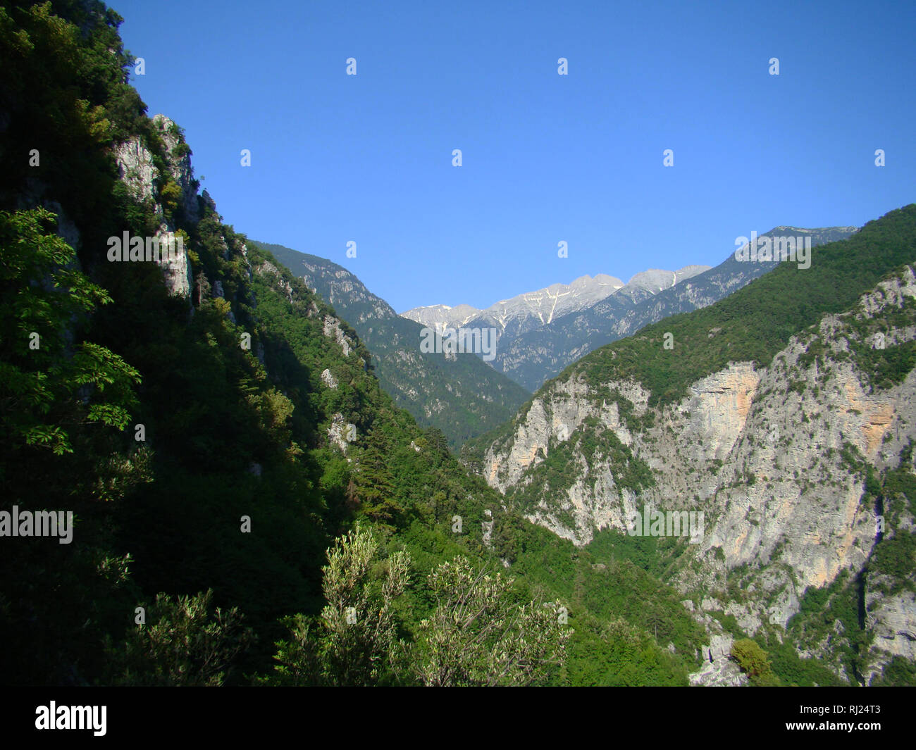 Enipeas Canyon in Olympus national park (northeastern Greece Stock ...