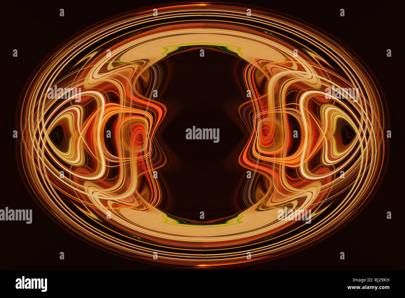 Beautiful abstract O shaped figure, dark background Stock Photo - Alamy