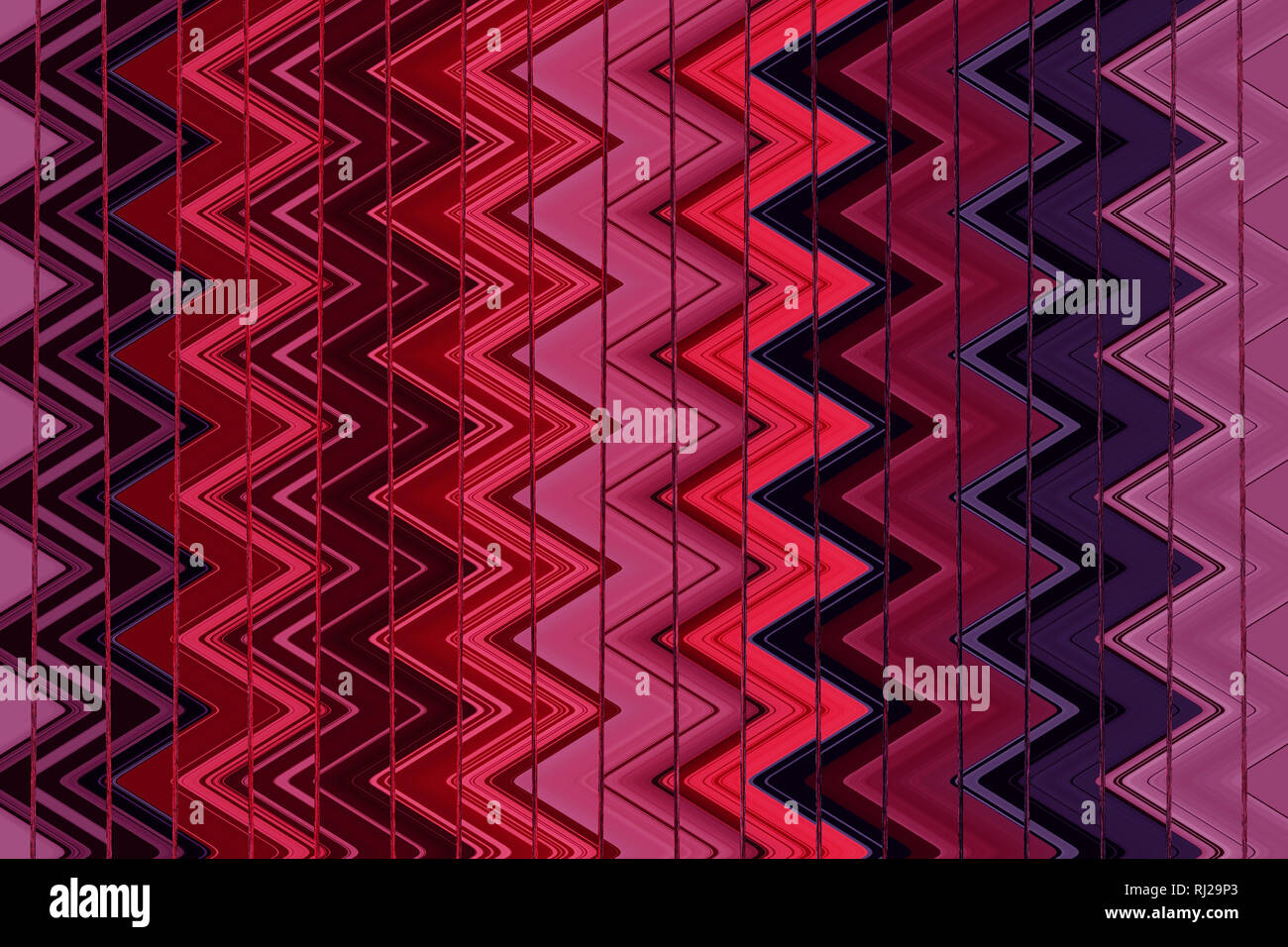 Abstract red, violet, margenta and pink zig zag pattern Stock Photo - Alamy