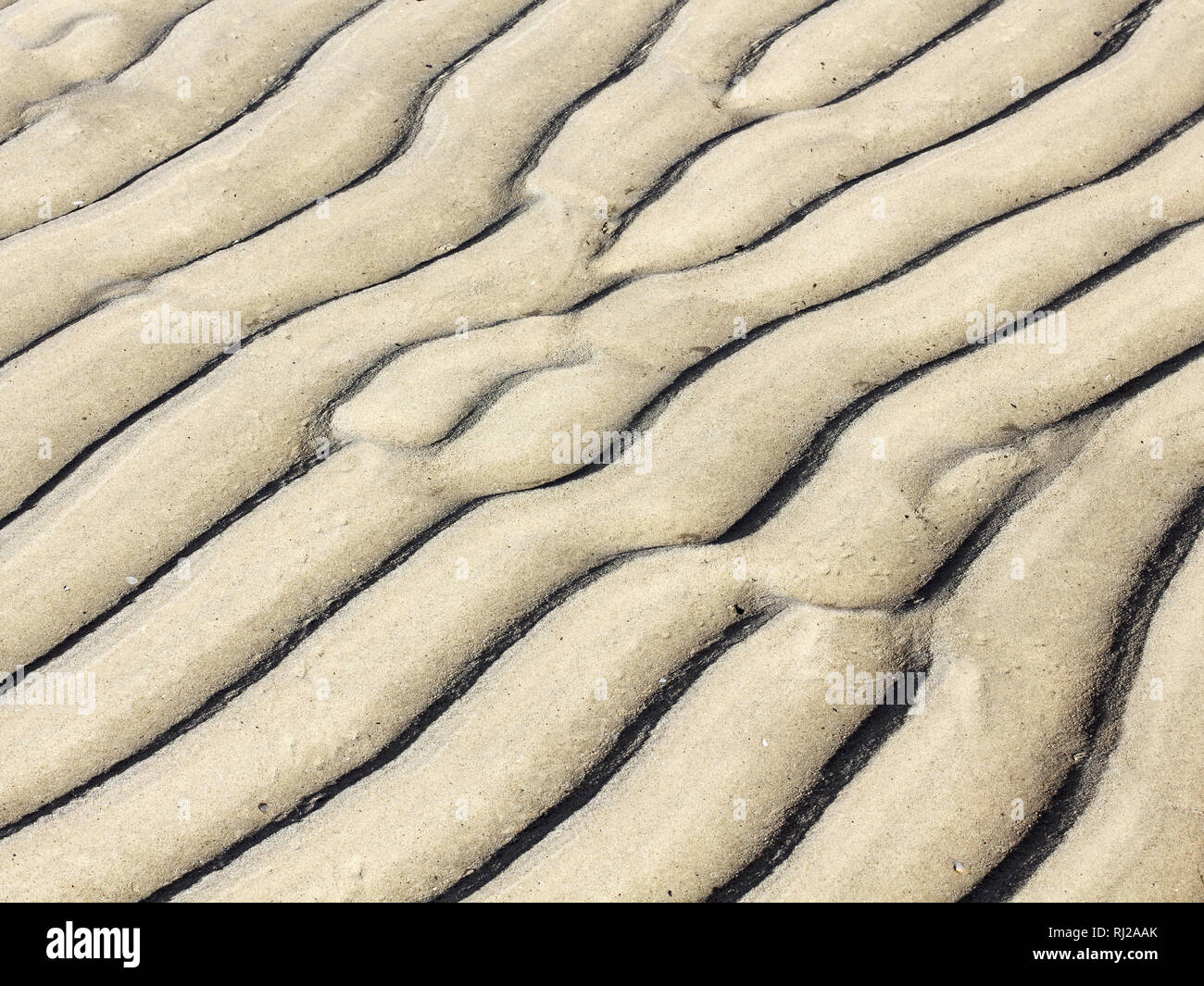 Ripples in the sand Stock Photo - Alamy