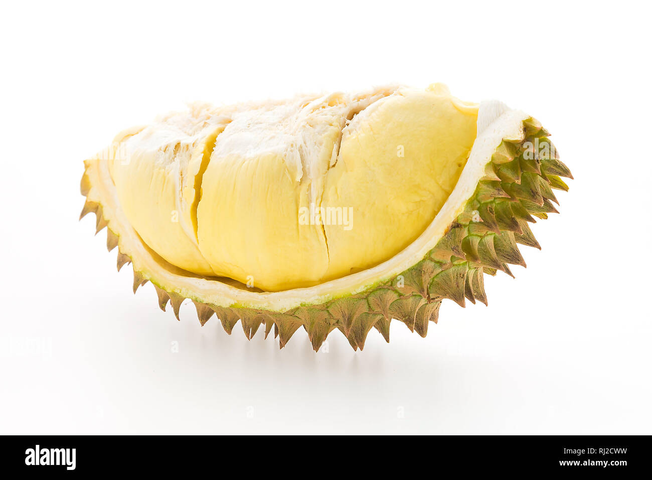 Durian fruit isolated on white background Stock Photo - Alamy