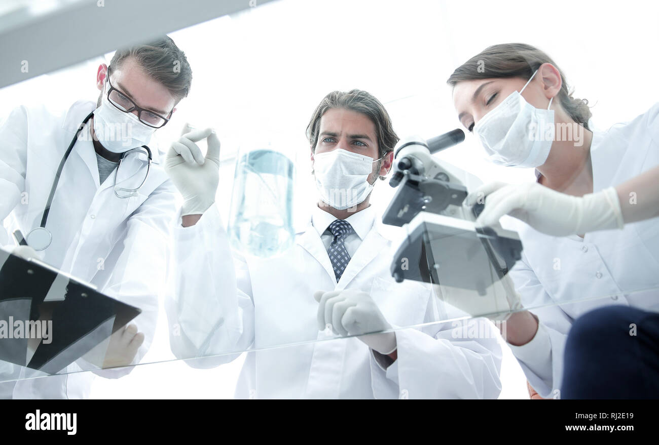 scientists conducting research in a lab environment Stock Photo - Alamy