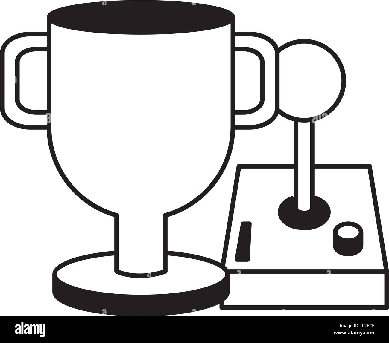 trophy and joystick video game Stock Vector Image & Art - Alamy