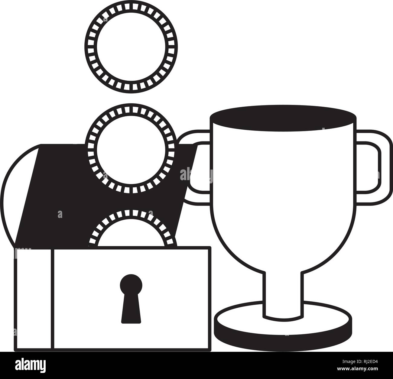 Trophy chest Stock Vector Images - Alamy