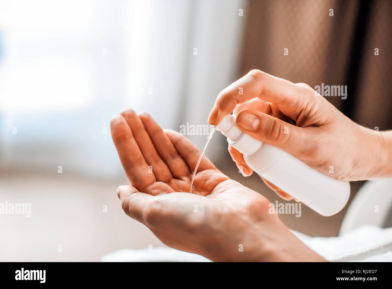 Cosmetics on the finger hi-res stock photography and images - Alamy